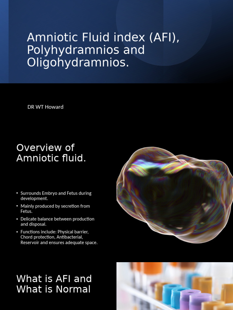 Amniotic Fluid Index (AFI), Polyhydramnios and | PDF | Fetus | Childbirth
