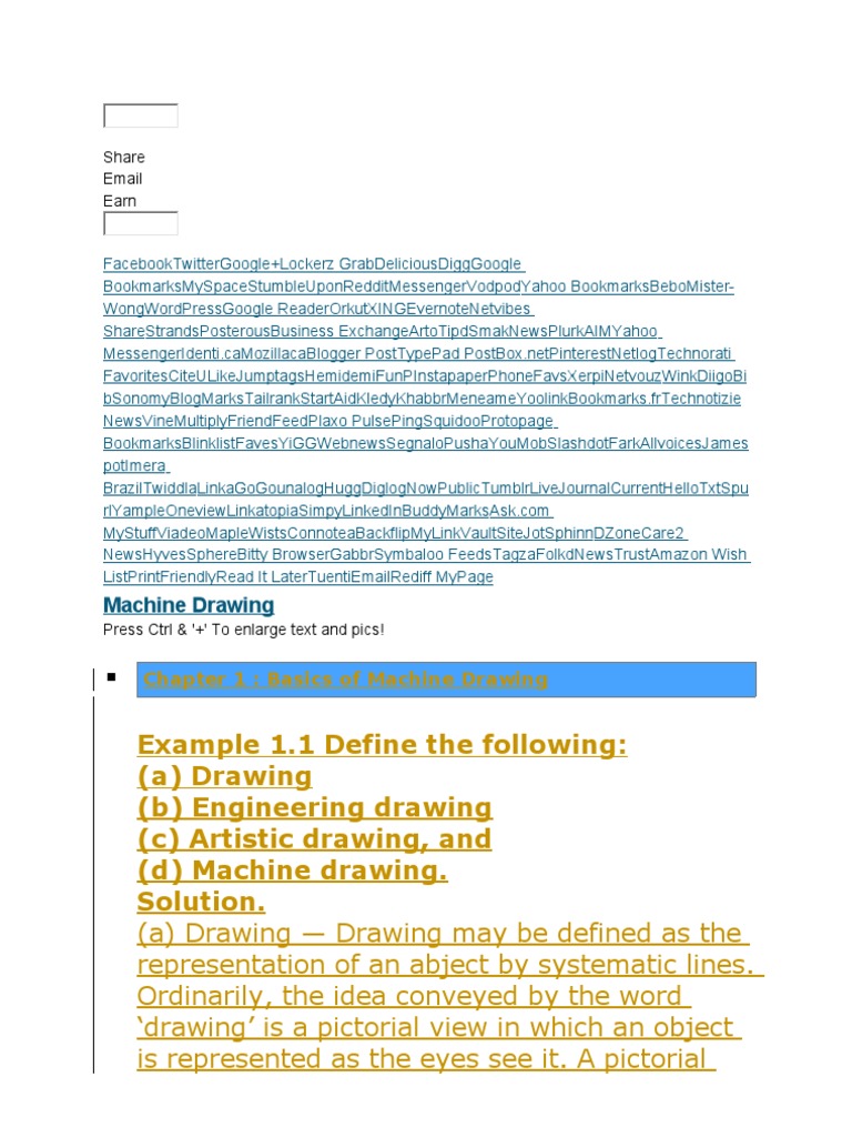 Basics of Machine Drawing | PDF | Diameter | Angle