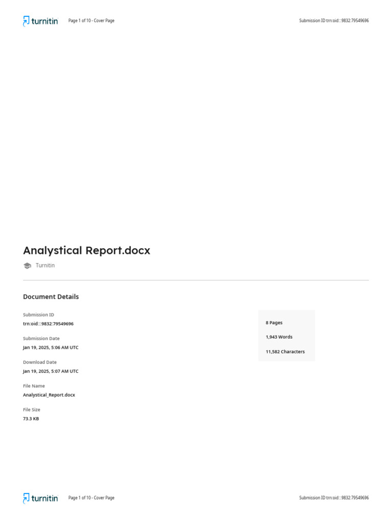 AI-Analystical Report | PDF | Bitcoin | Turnitin