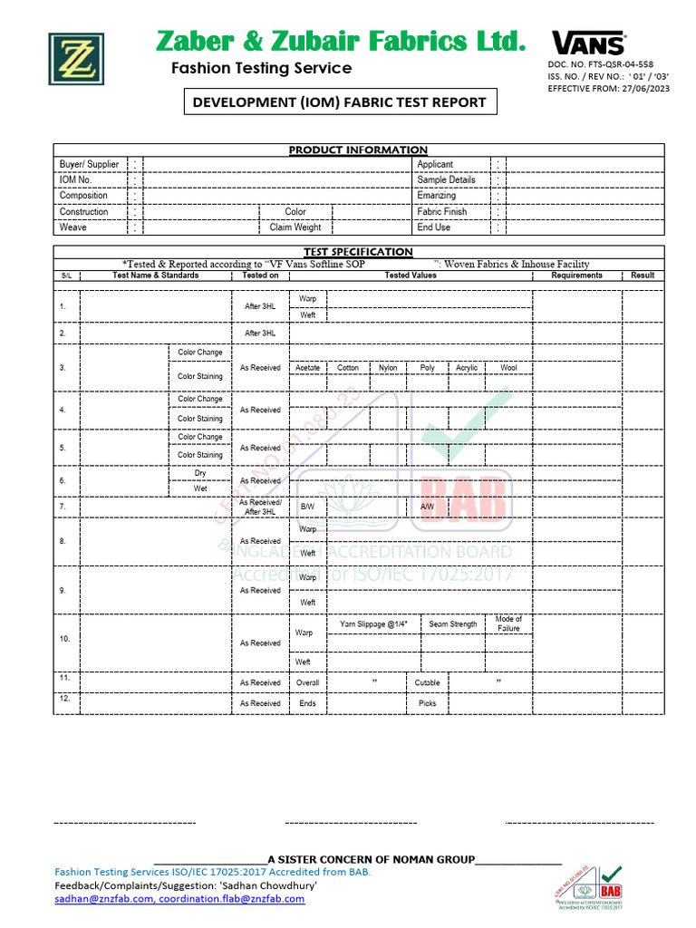 (6+6)X10 2 72X28 IOM- 72614 VF ASIA LTD (VANS) C-PRINT GSM- 420 (FAIL ...