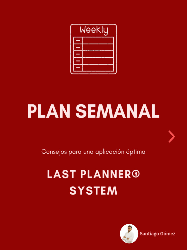 Plan Semanal | PDF