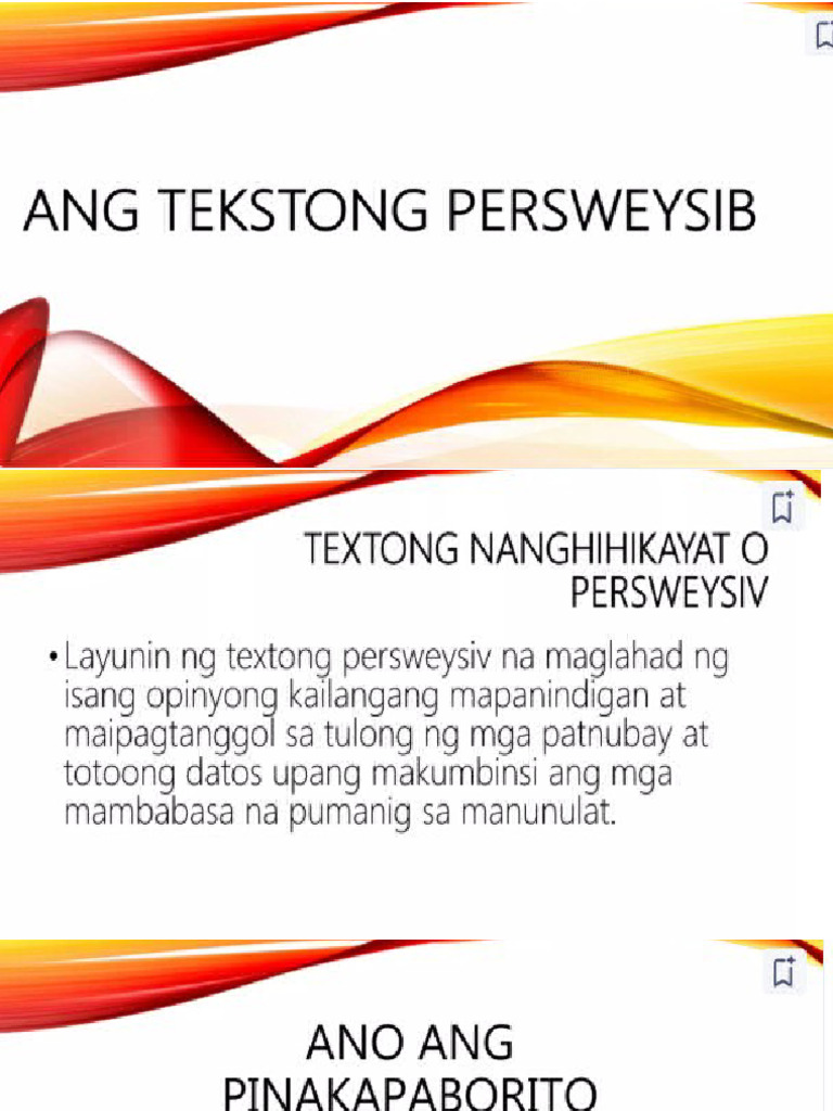 Tekstong Persweysib | PDF