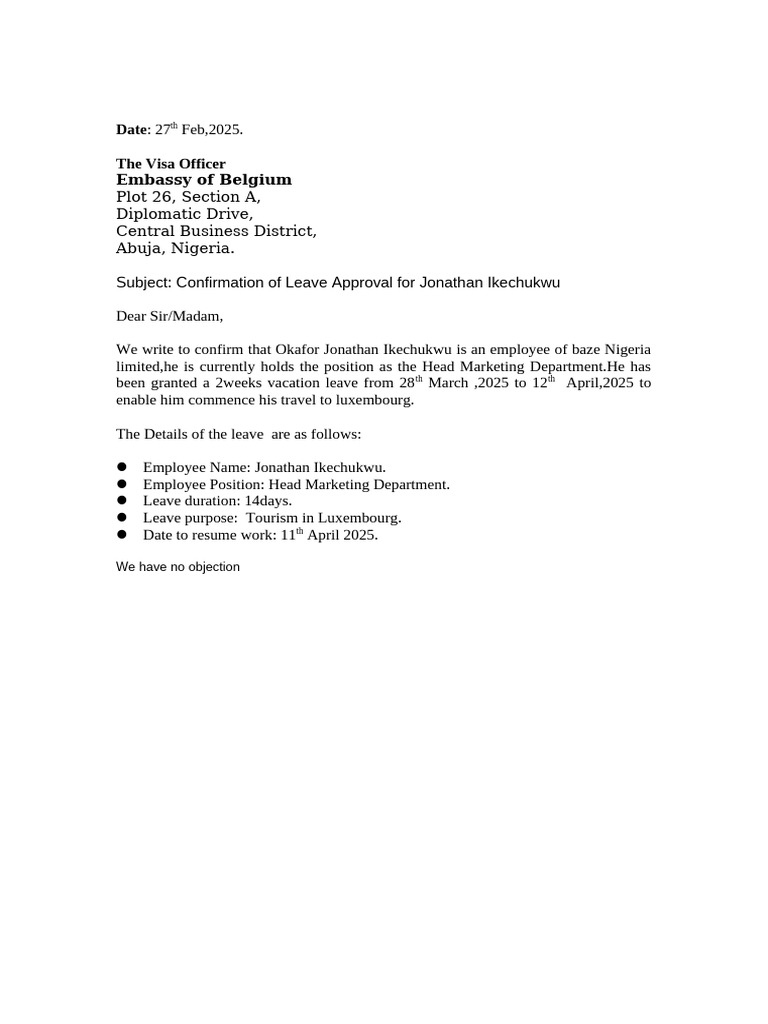 Leave Approval. 01 | PDF