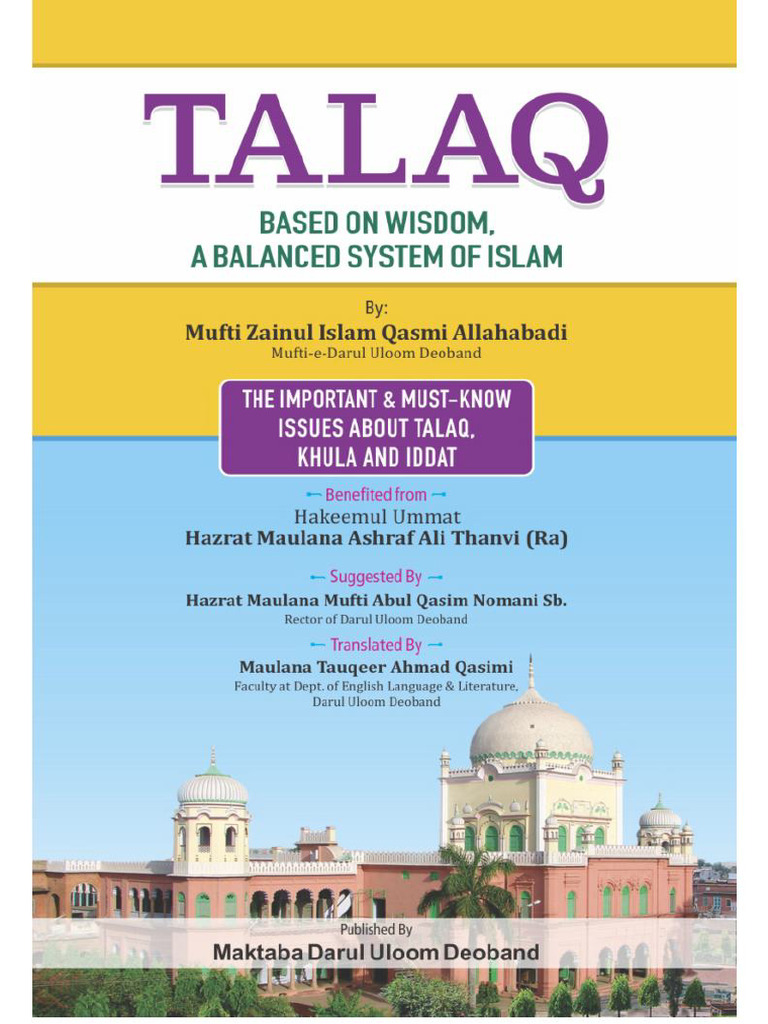 64 TALAQ Based On Wisdom A Balanced System of Islam | PDF