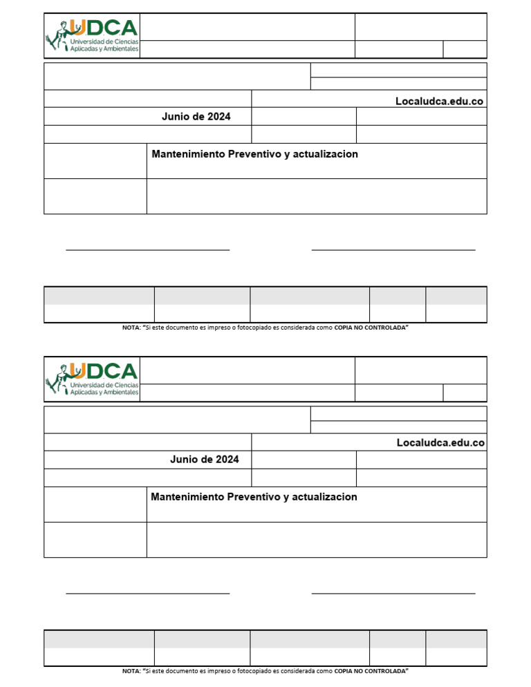 Reporte de Mantenimiento Preventivo Equipo de Computo | PDF ...