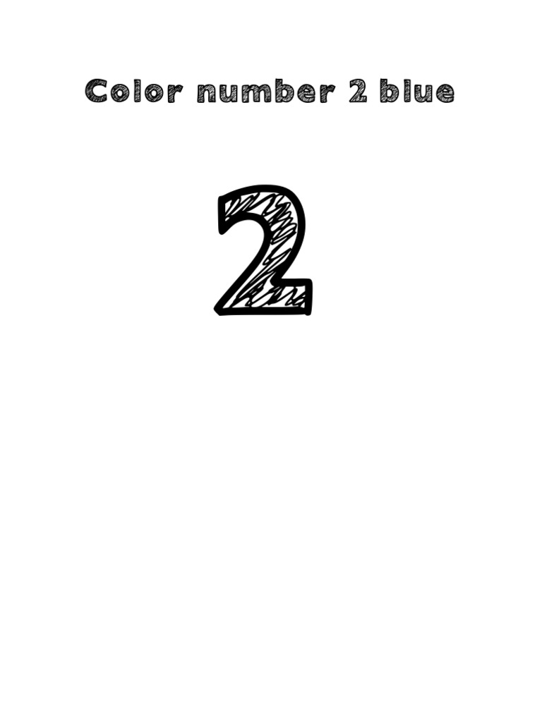 Color Number 2 Blue | PDF