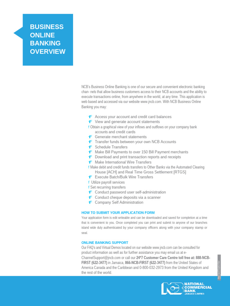 NCB-Business-Online-Application-Form-December-15-2023_1 | PDF | Banks ...