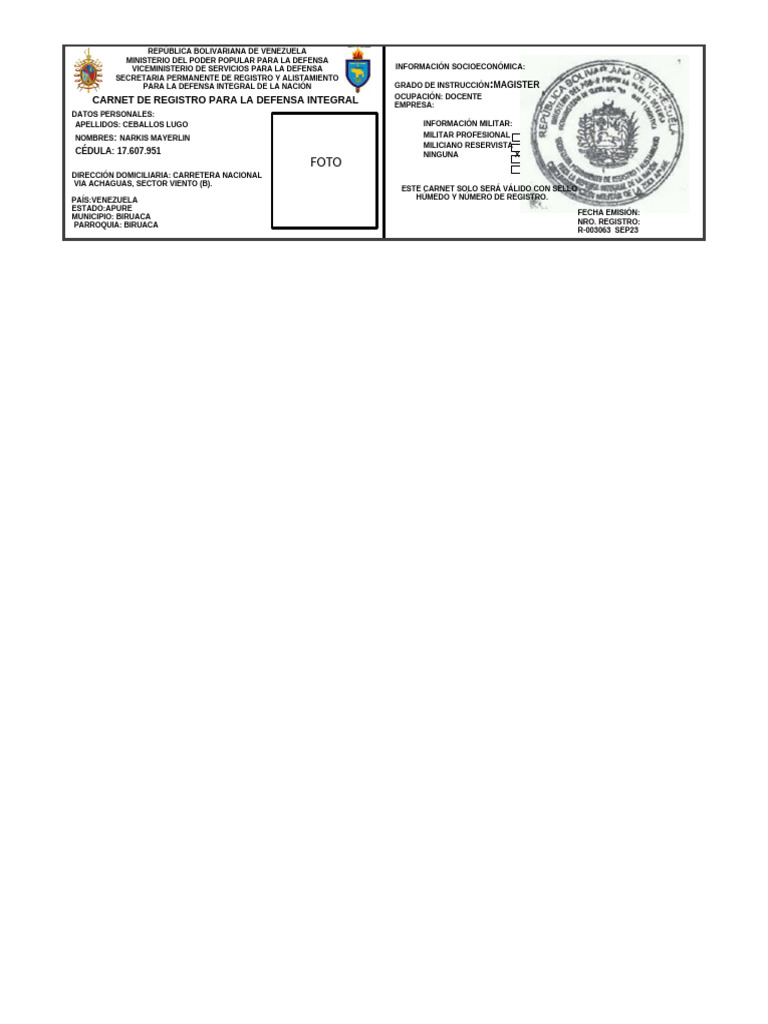 CARNETS DE REGISTRO | PDF