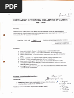 Estimation of Creatinine by Jaffe Method (Edited) | PDF | Creatinine ...