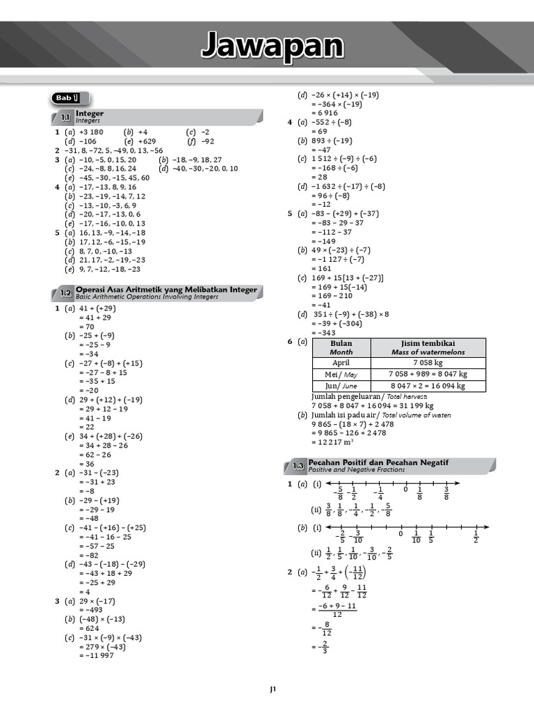MT 1-Langkah Penyelesaian Lengkap | PDF | Arithmetic | Mathematics