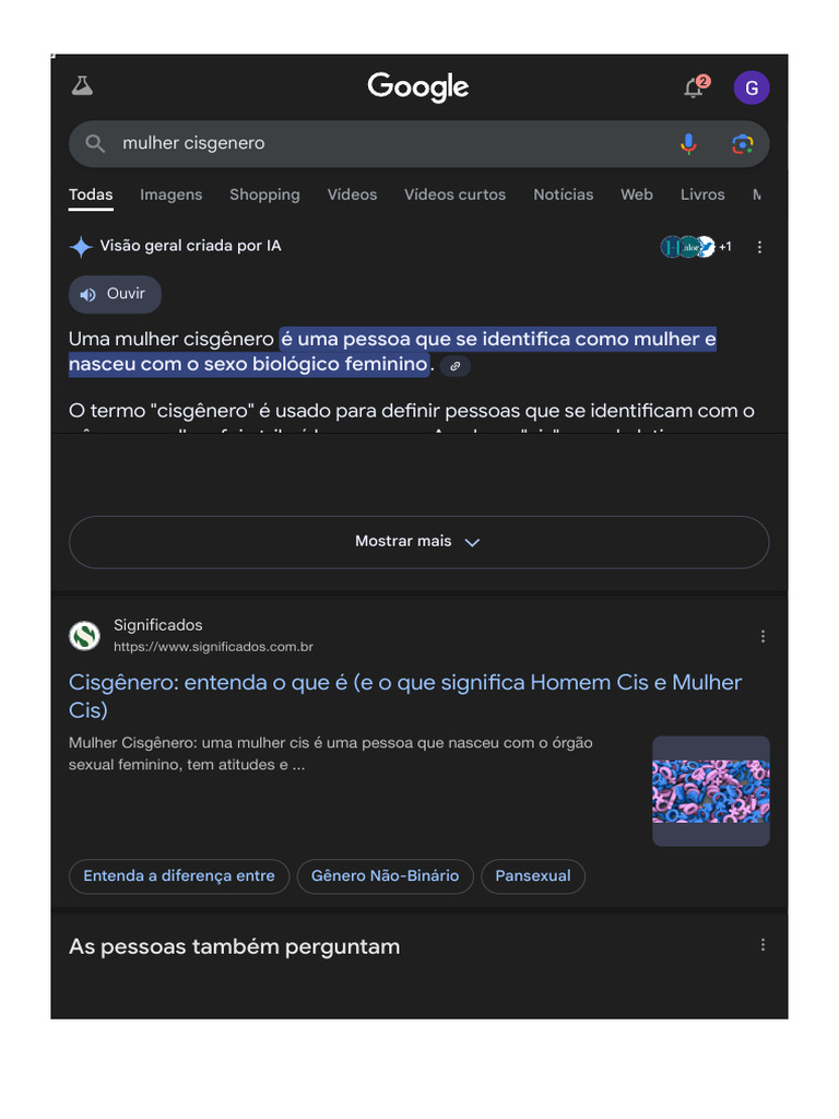 Entenda o Termo Mulher Cisgênero | PDF | Transgênero | Estudos LGBTQIA+