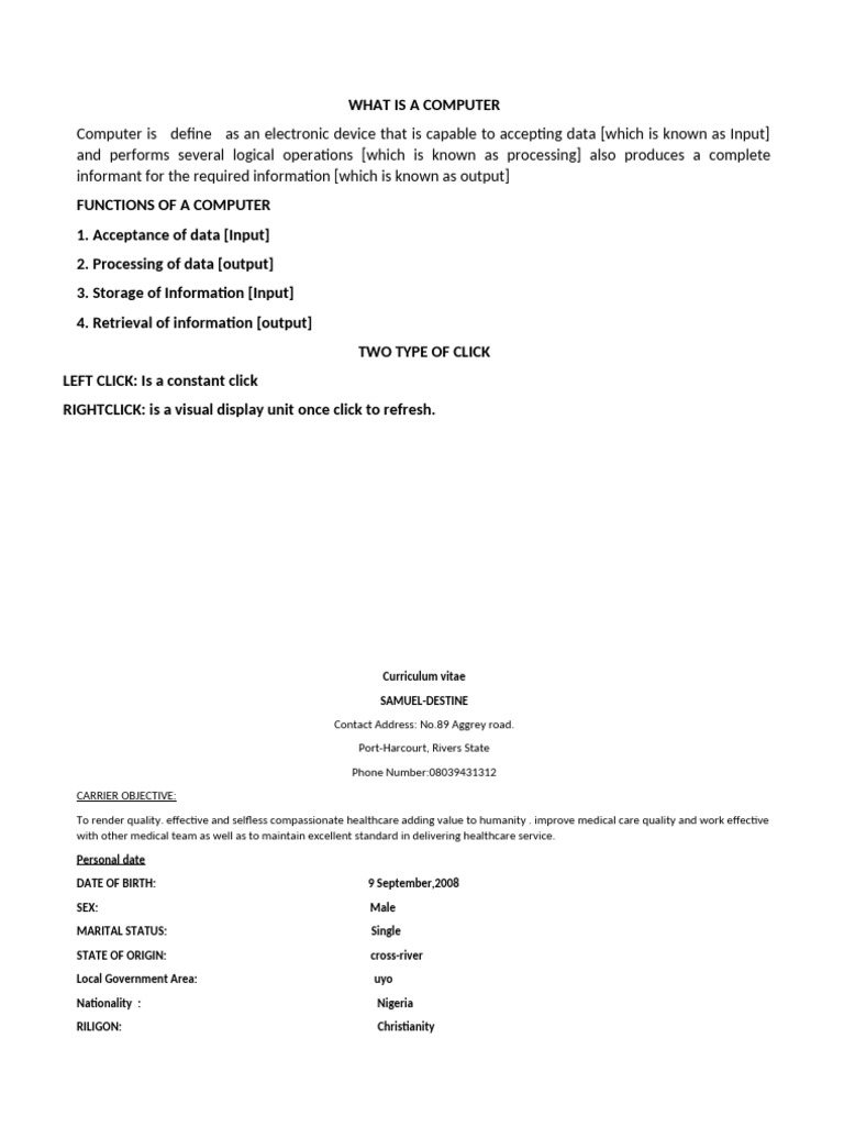 Understanding Computer Basics | PDF