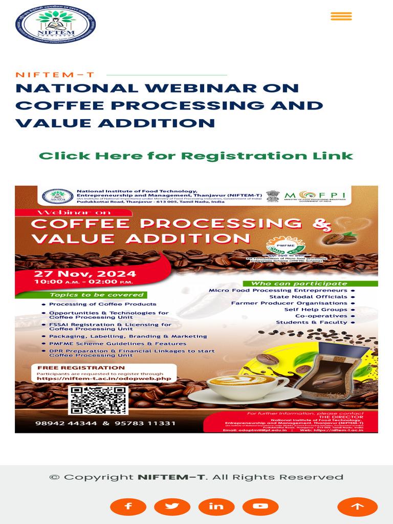 National Webinar On Coffee Processing and Value A | PDF