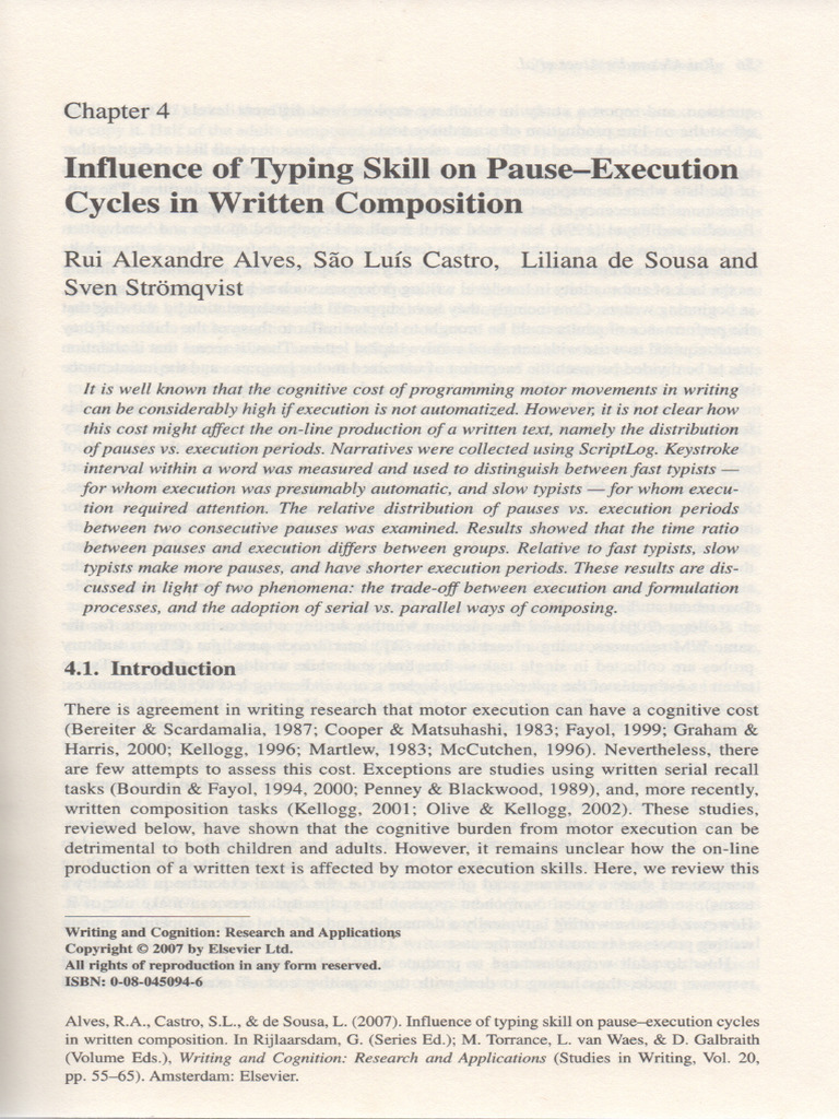 Alves - 2007 - Influence of Typing Skill On Pause-Execution Cycles in ...