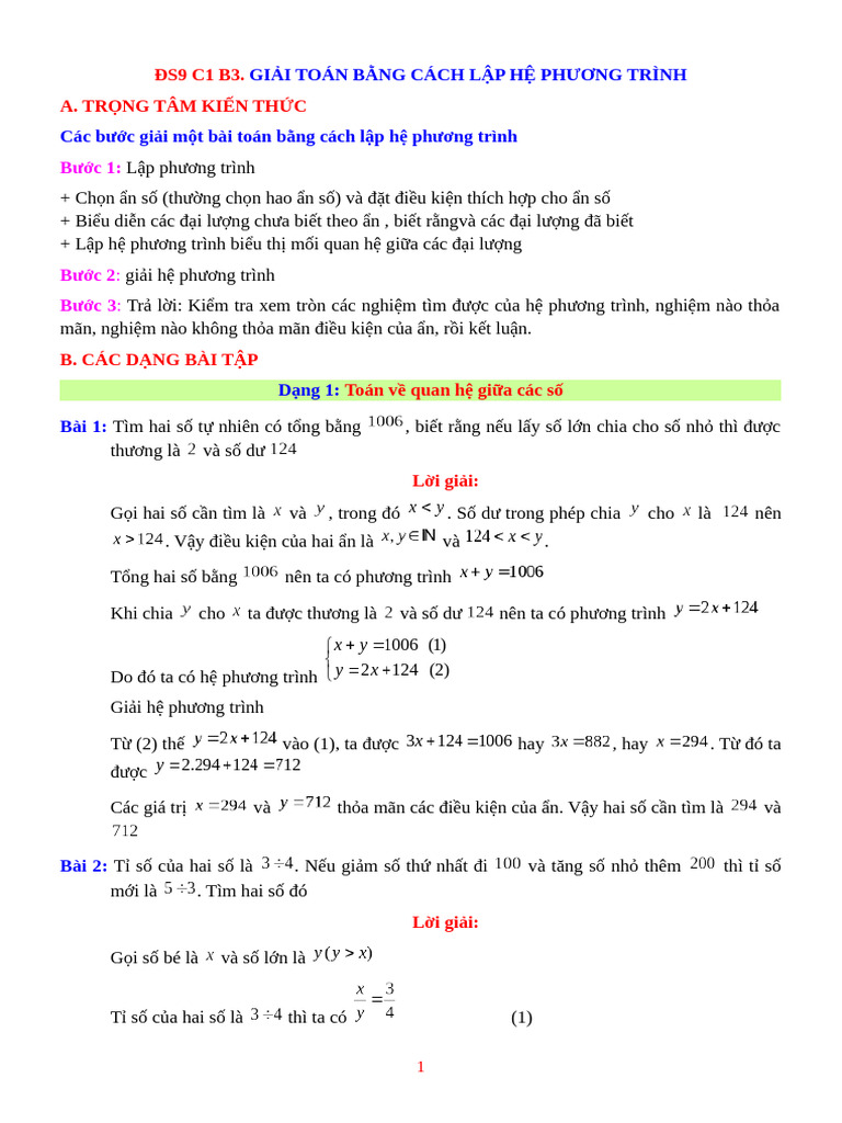 1.1. GIAI TOAN BANG CACH LAP HPT | PDF