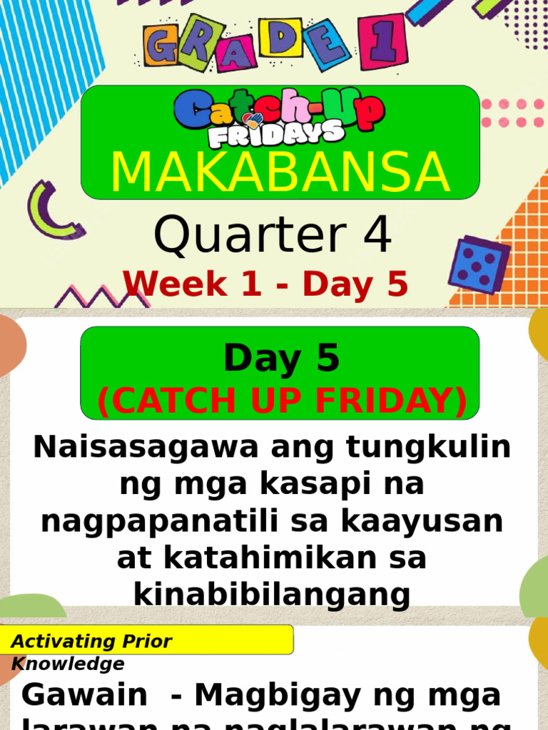Gr1-Catch Up Makabansa | PDF