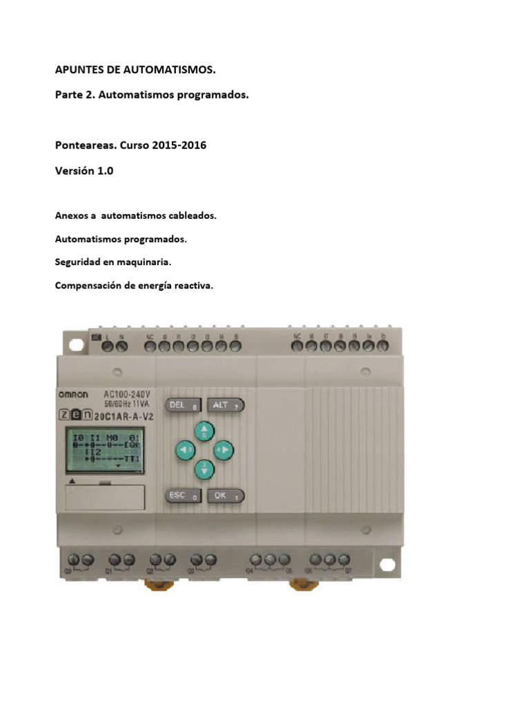 Automatismos programados OMRON | PDF | Programa de computadora | Programación