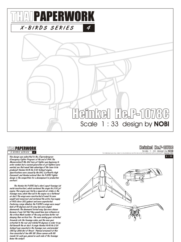 Paperwork: Scale 1: 33 Design by | PDF | Jet Engine | Fighter Aircraft