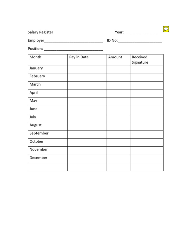 10 Salary Register-1 | PDF