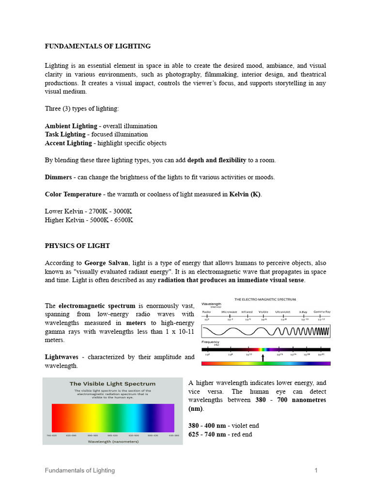 Lighting Fundamentals Explained | PDF | Reflection (Physics) | Light