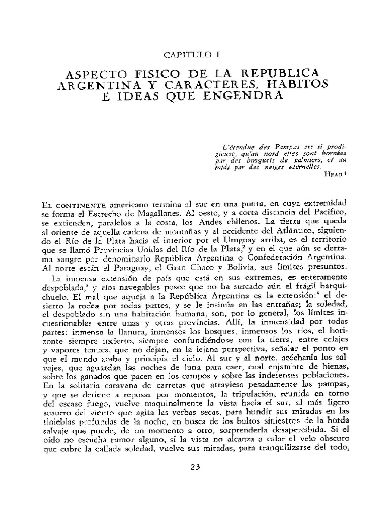 Facundo Cap 1 y 2 | PDF