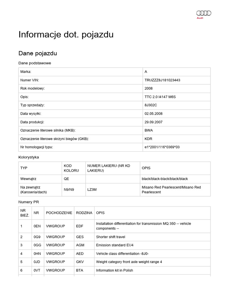 Informacje+dot +pojazdu12398472886460756504 | PDF | Headlamp | Transportation Engineering