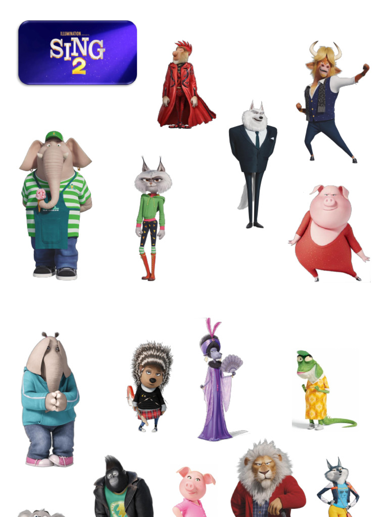 Personagens Sing 2 | PDF