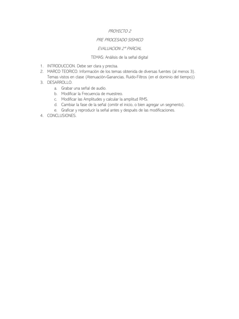 Proyecto2 PRE Indicaciones2025.1 | PDF