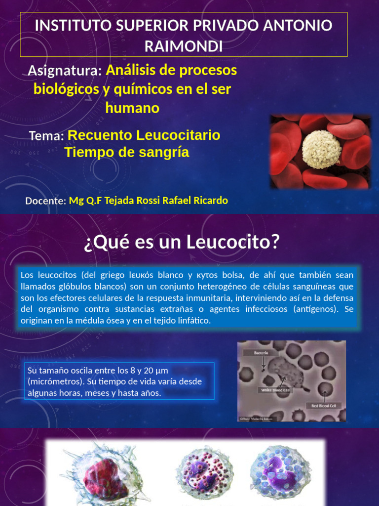3 Recuento Leucocitario | PDF | Leucocito | Sangre