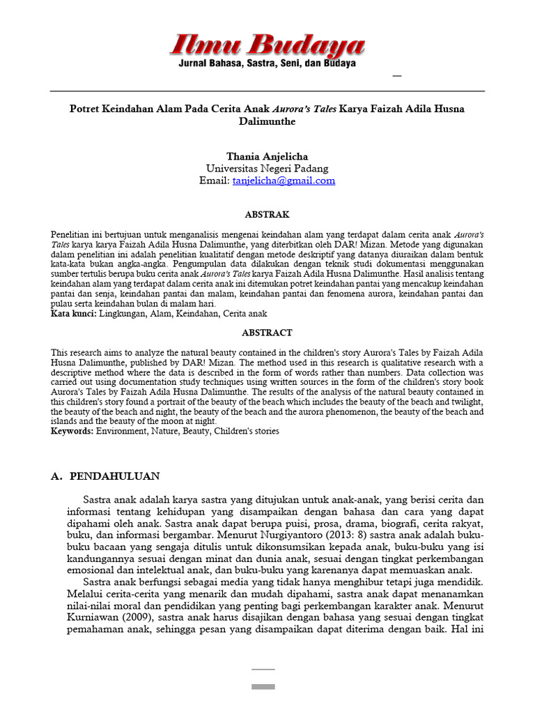 03_Thania Anjelicha, 23017079, Tugas Artikel Ekologi Jurnal | PDF