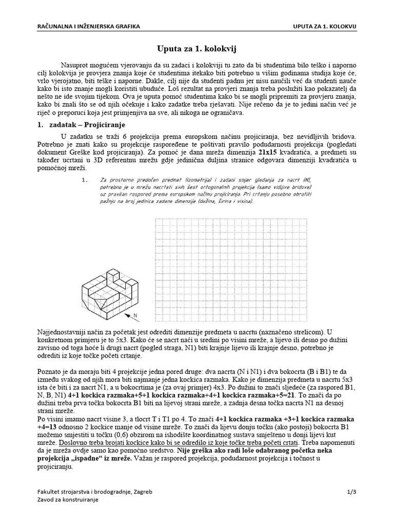 Uputa-RIIG 1.kolokvij | PDF