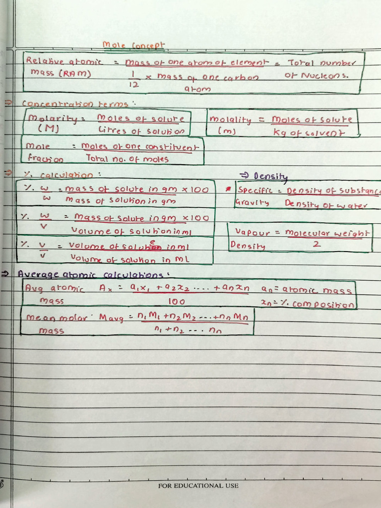 Physical Chemistry Notes | PDF