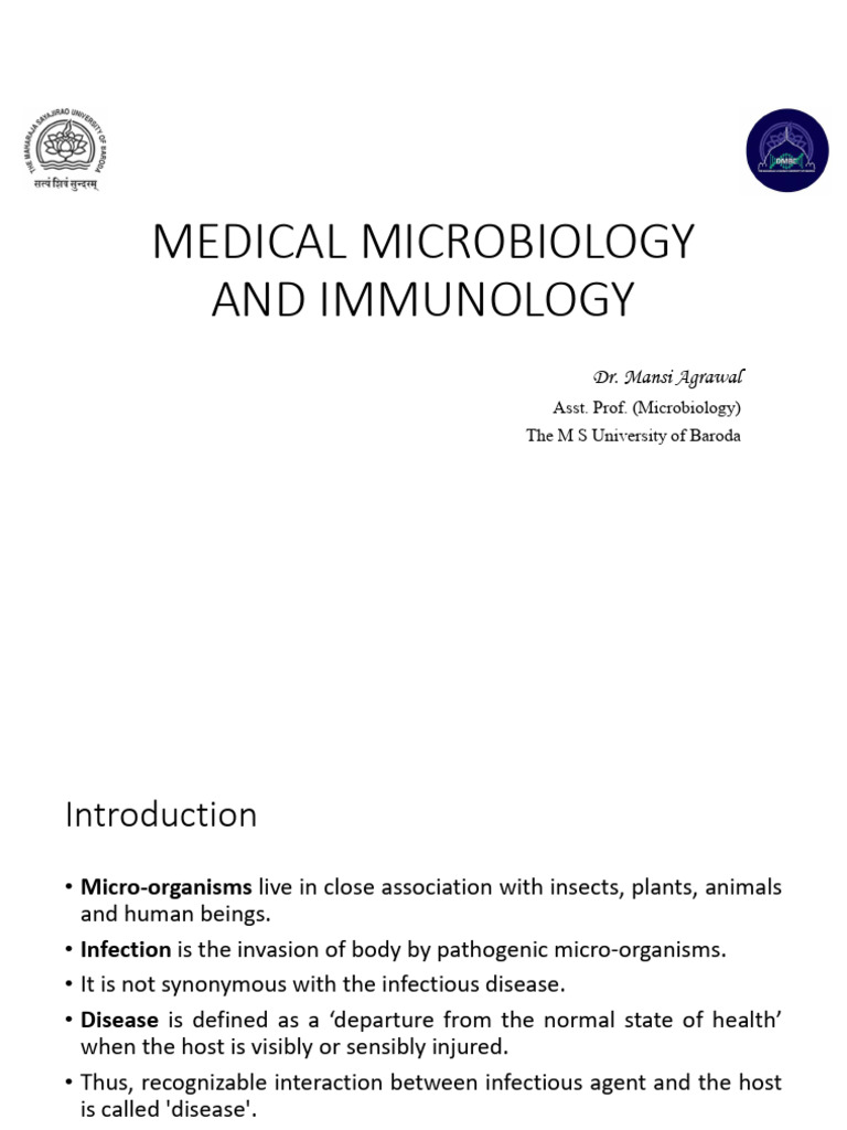 Host Microbe Interaction 1 - 2024-25 | PDF | Symbiosis | Parasitism