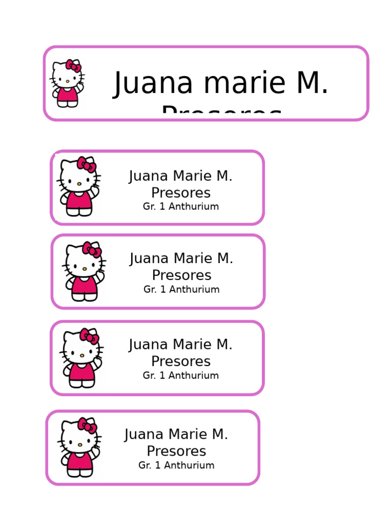 Inday Names | PDF