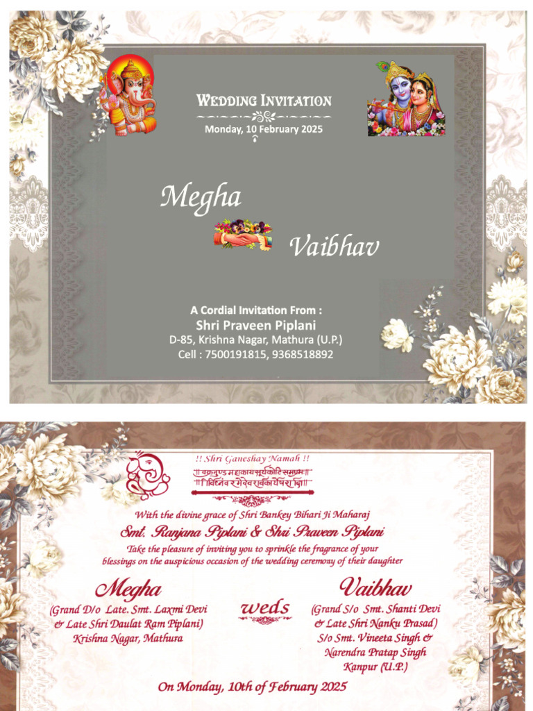 Megha Weds Vaibhav | PDF