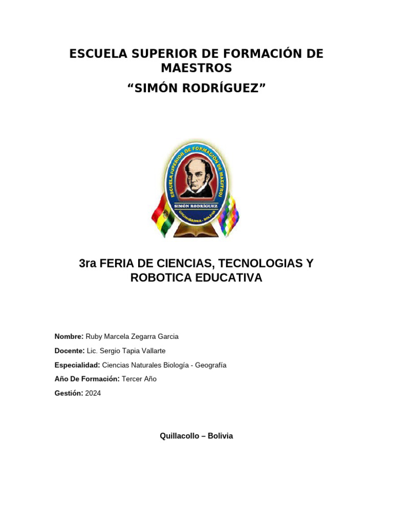 Informe Feria RUBY ZEGARRA | PDF | Enseñando | Aprendizaje