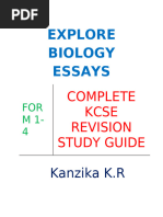 Form 1 Biology Overview and Notes | PDF