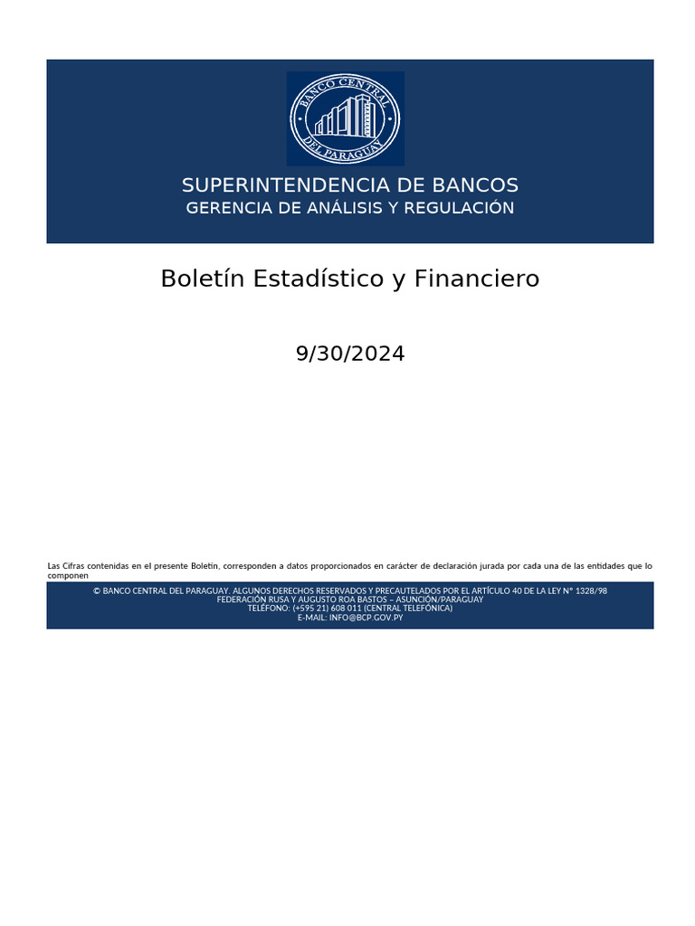 1 - BOLB 092024vf1 | PDF | Bancos | Negocios económicos