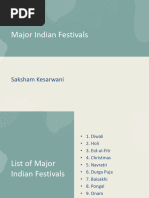 Festivals of India | PDF | Festival | Religious Holidays
