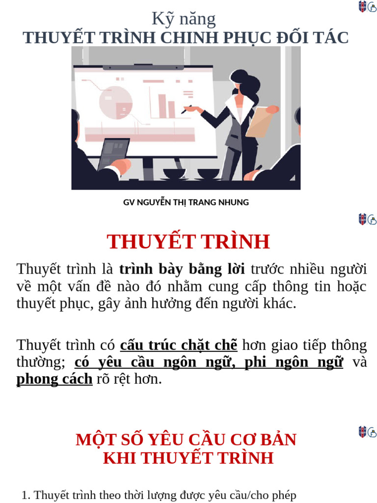 Kỹ Năng Thuyết Trình CPĐT HK2 24-25 | PDF