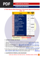 Class 12 Phy Imp Questions | PDF | Science & Mathematics