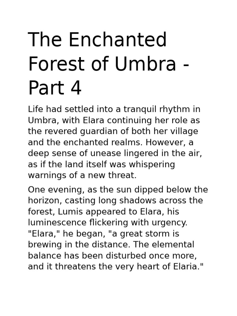 The Enchanted Forest of Umbra 4 | PDF