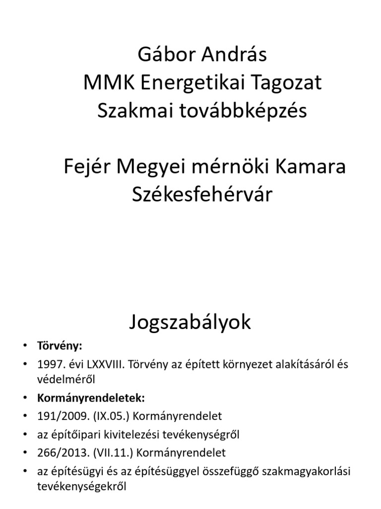 GáborA Energetika Szfehérvár | PDF