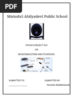 Class 12 Semiconductor Project Report | PDF | P–N Junction | Semiconductors