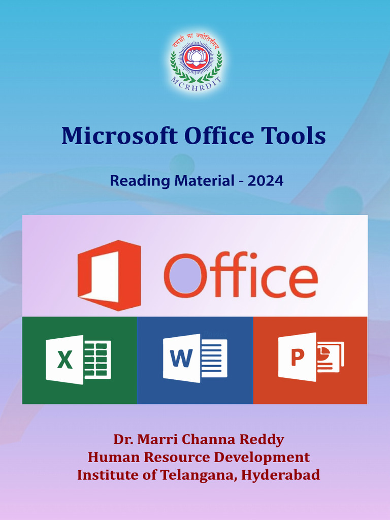 MS Office Tools Reading Material | PDF | Microsoft Word | Paragraph