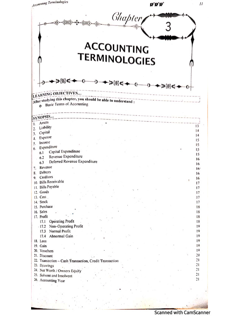 Accounting Terminologies | PDF