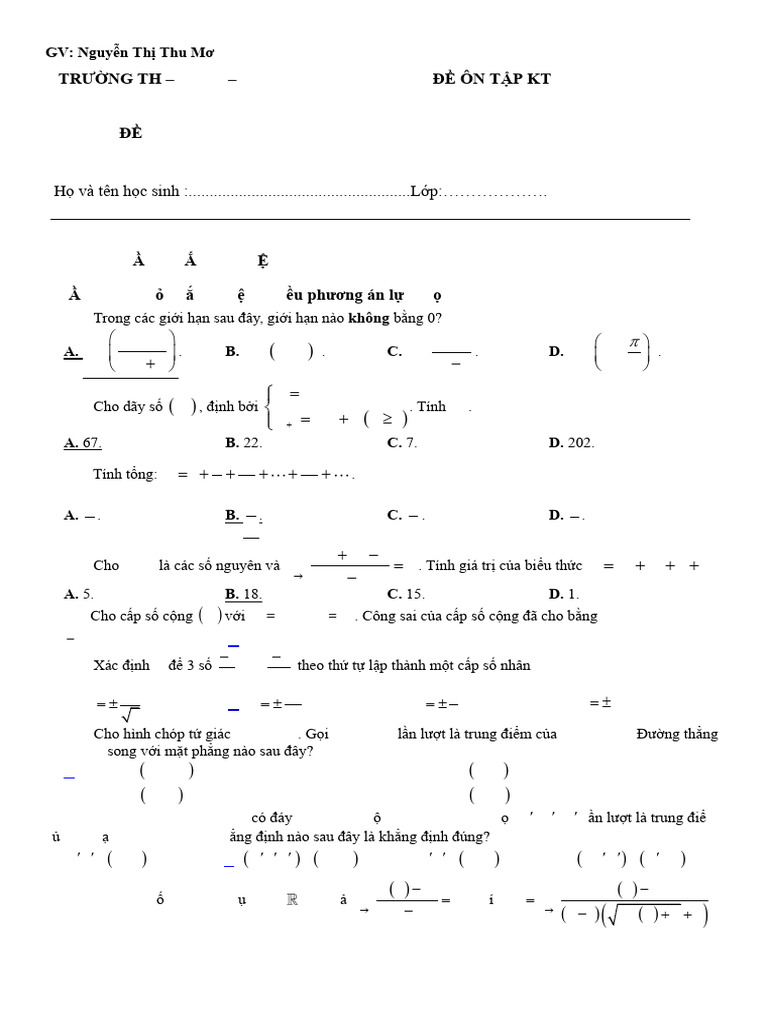 Đáp Án Đề 2,3 Hk1 | PDF