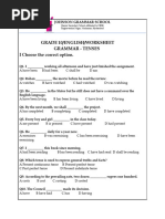 Tenses Practice Questions With Answer | PDF | Grammatical Tense | Verb