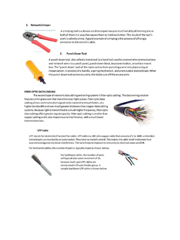 3.2 Networking Tools and Equipments | PDF