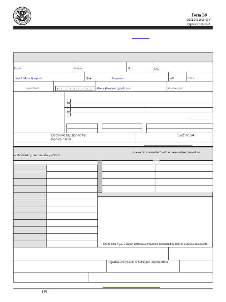 Harrimon I9 SECTION1 2023 V1 Signed 20240221174521 | PDF | Identity Document | International Law